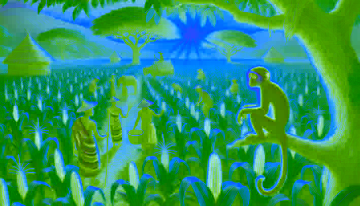 The Trickster Monkey and the Cornfields