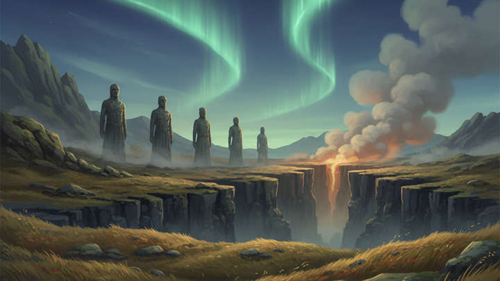 Landvættir: Icelandic Land Spirits, Guardians and Coat of