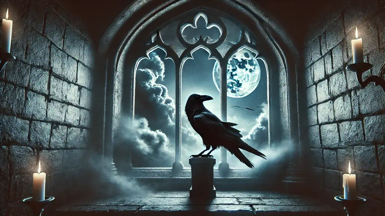The Raven’s Lament – Gothic Narrative Poem of Dread and Loss