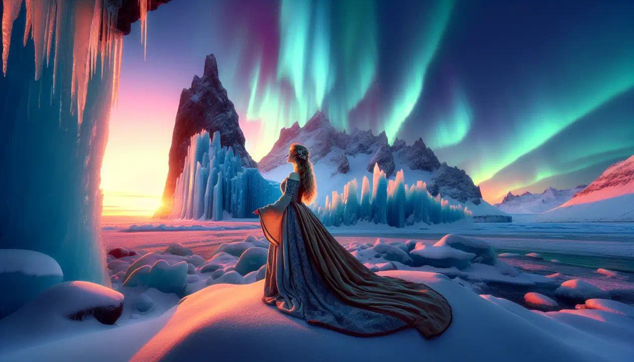 The Glacier King’s Daughter – Icelandic Legend of Ice and Light