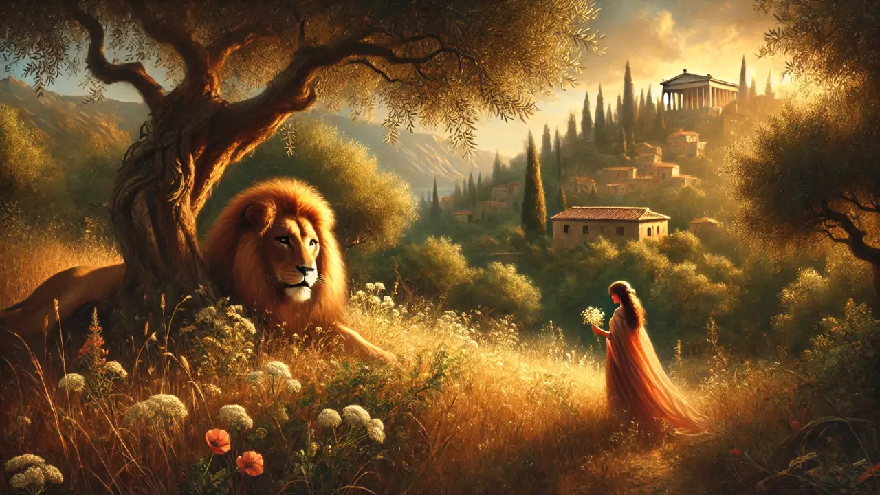 The Fable of the Lion in Love – Ancient Greek Moral Story Retelling