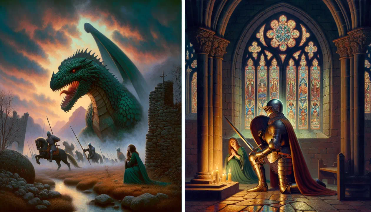 Saint George Legend: Medieval Knight vs Dragon