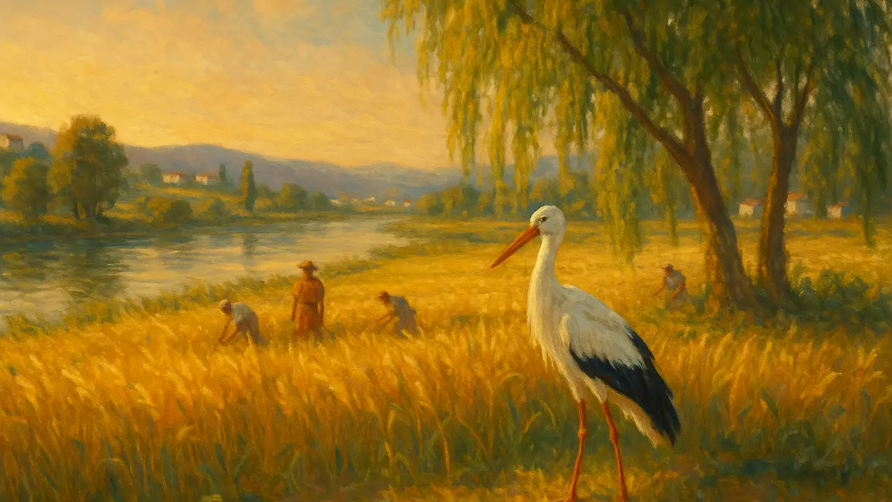 The Farmer and the Stork: A Greek Fable of Wisdom and Consequence