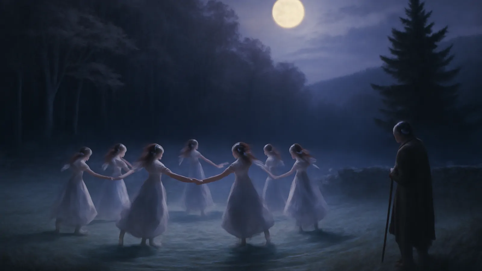 Iele: Mondschein-Nymphen der rumänischen Folklore., Reading on FabulaHub